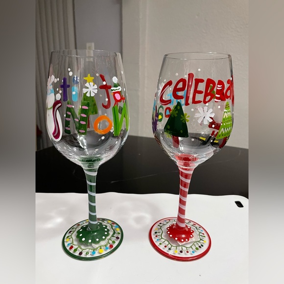 Pier 1 | Dining | Pier Mouth Blown Goblets Set Of Two | Poshmark